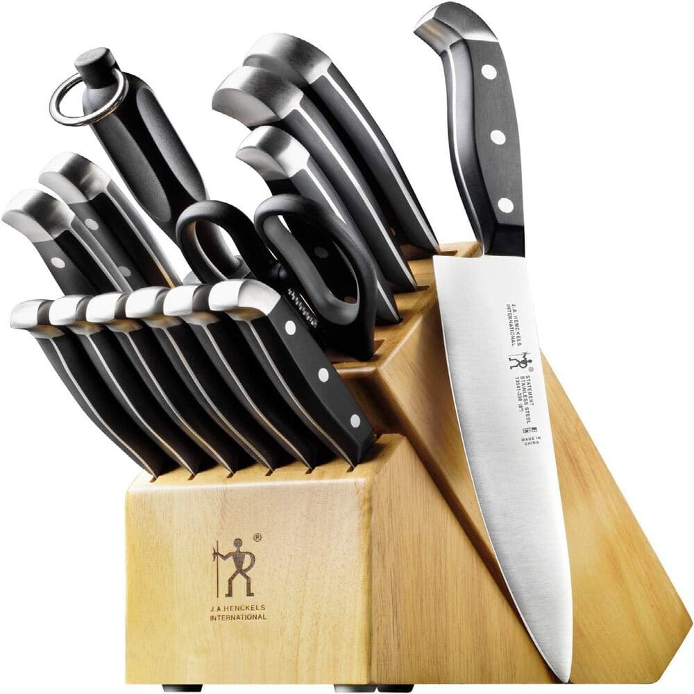 Kitchen with HENCKELS Premium 15-Piece Knife Set – German