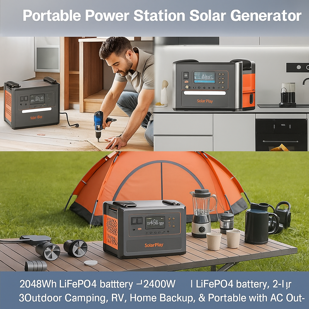 Portable Power Station Solar Generator – Reliable Off-Grid Power for ...
